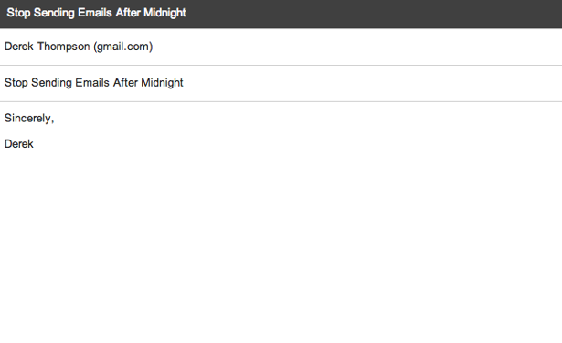 The Joys and Sorrows of Late-Night Email - The Atlantic
