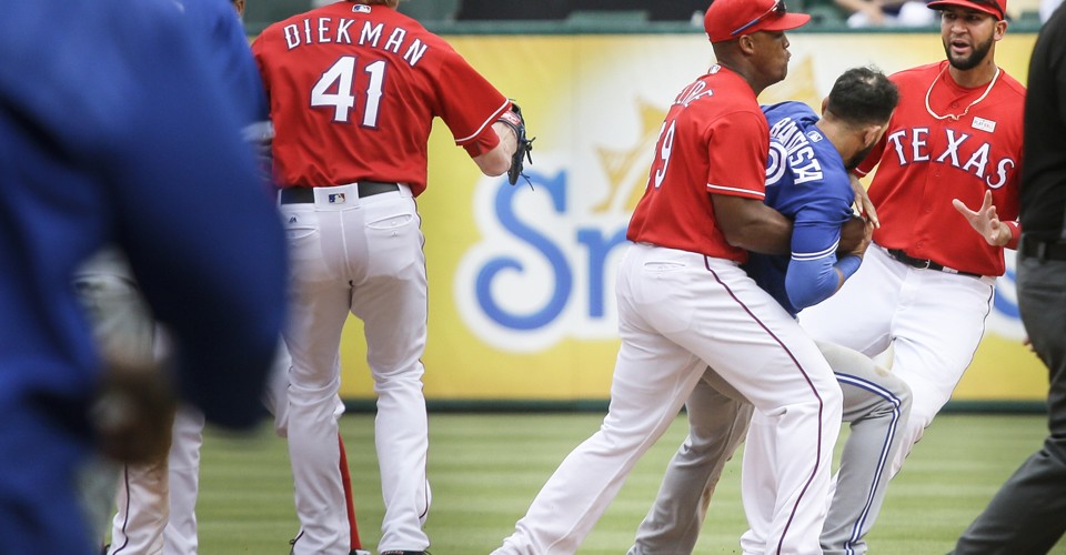 After Rougned Odor Punches Jose Bautista During a Slide, Doug Glanville ...