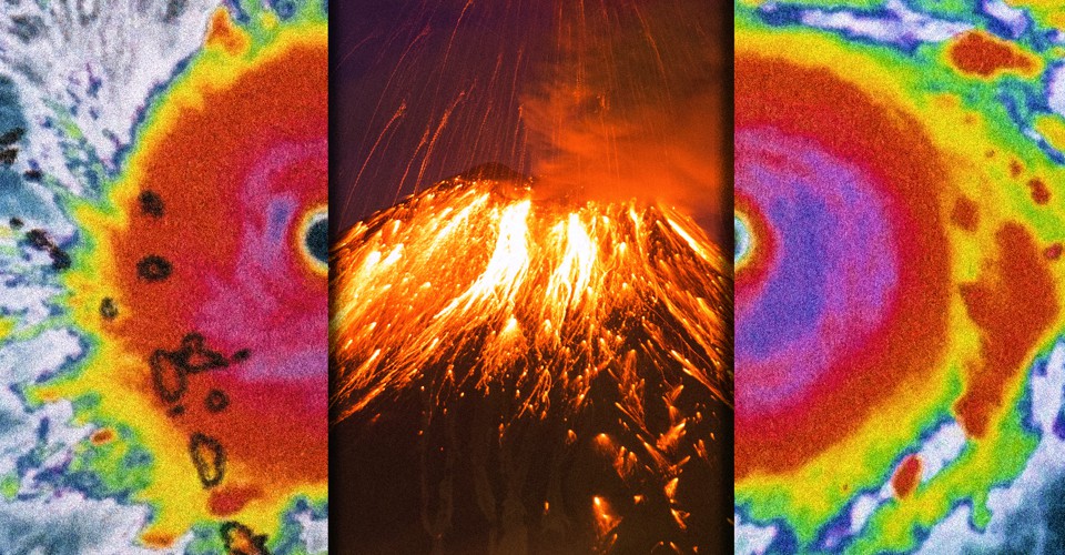 What Would Happen If a Hurricane Hit an Erupting Volcano? - The Atlantic