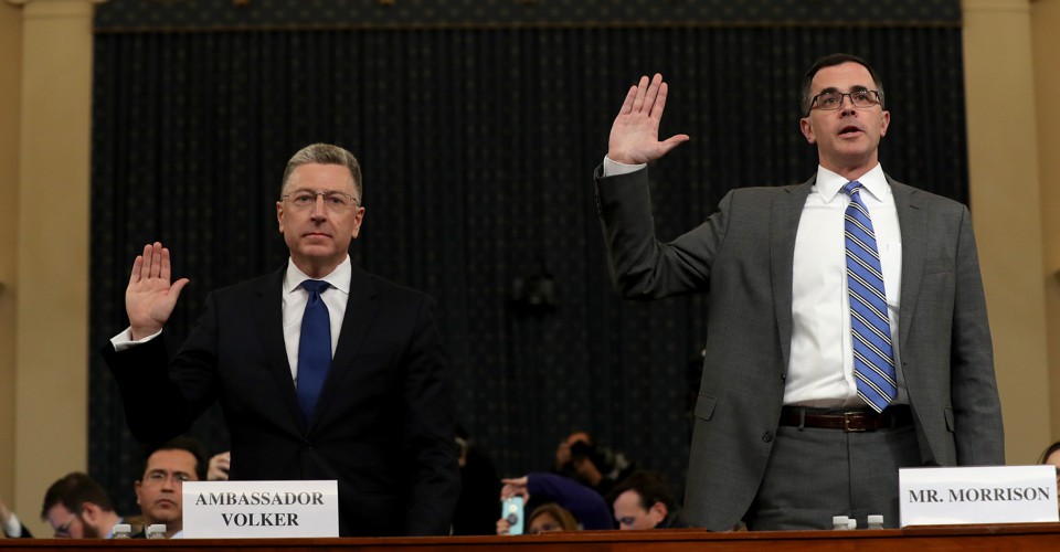 Volker's and Morrison's Testimony Didn't Help Trump - The Atlantic