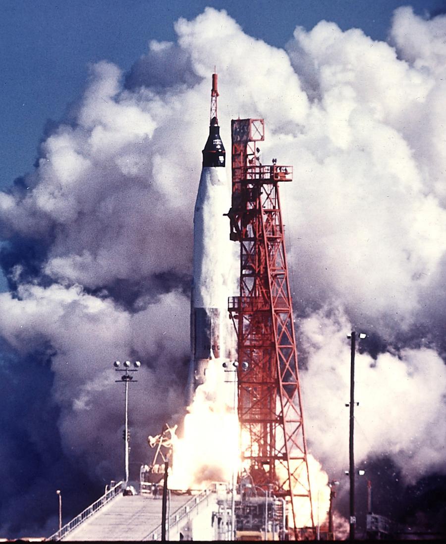 Mercury Spacecraft Fire