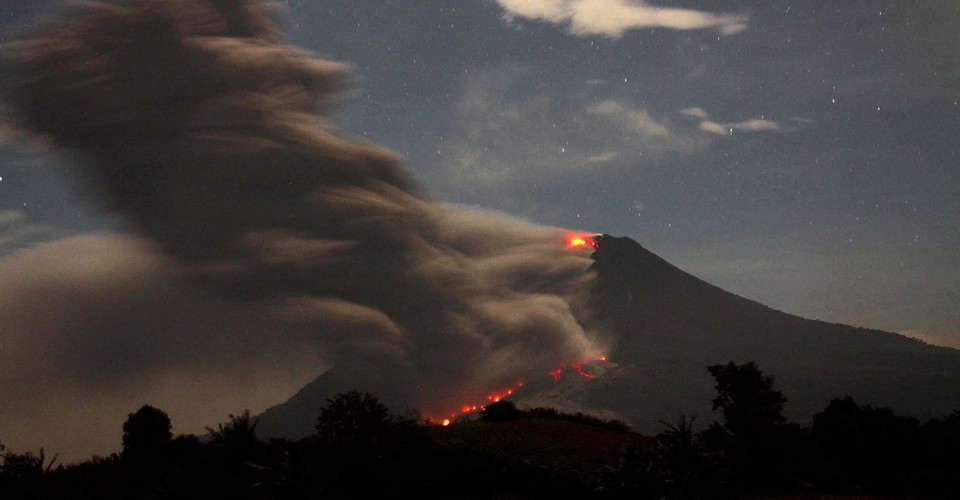 The Continued Eruptions of Mount Sinabung - The Atlantic