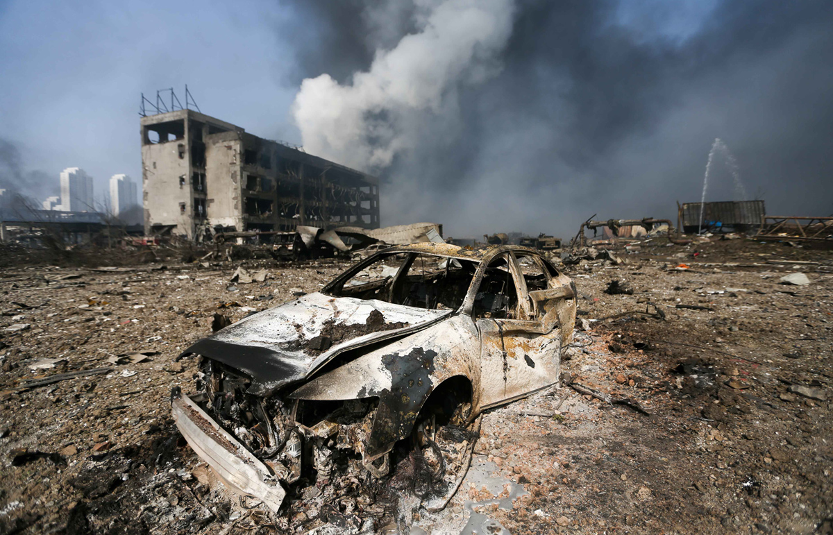 Photos of the Aftermath of the Massive Explosion in Tianjin, China ...