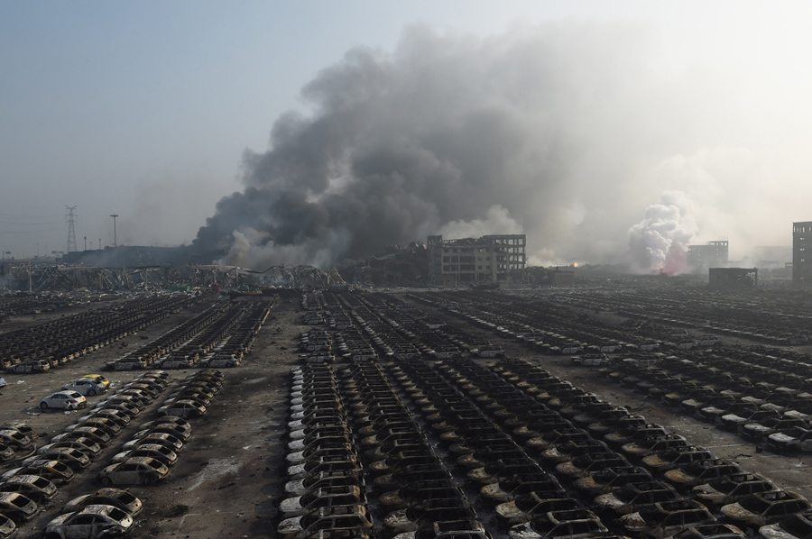 Photos of the Aftermath of the Massive Explosion in Tianjin, China ...