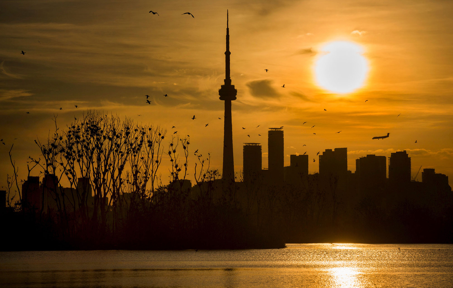 Sunset from Tommy Thompson park in Toronto; Mark Blinch [1500 x 954 ...