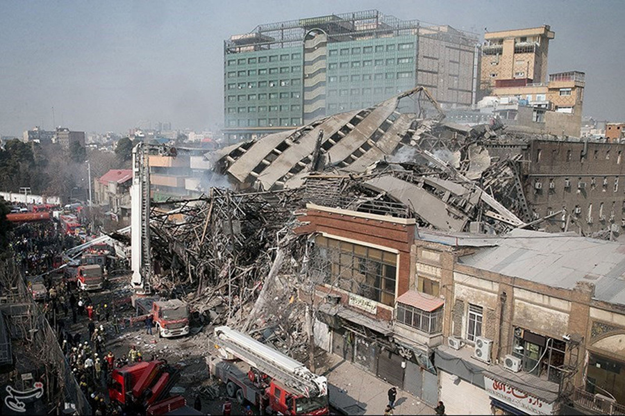 Iranian High-rise Collapses in Huge Fire, Killing Dozens - The Atlantic