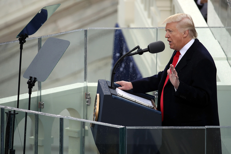도널드 J 트럼프 대통령 취임식 보도 사진 : 네이버 블로그