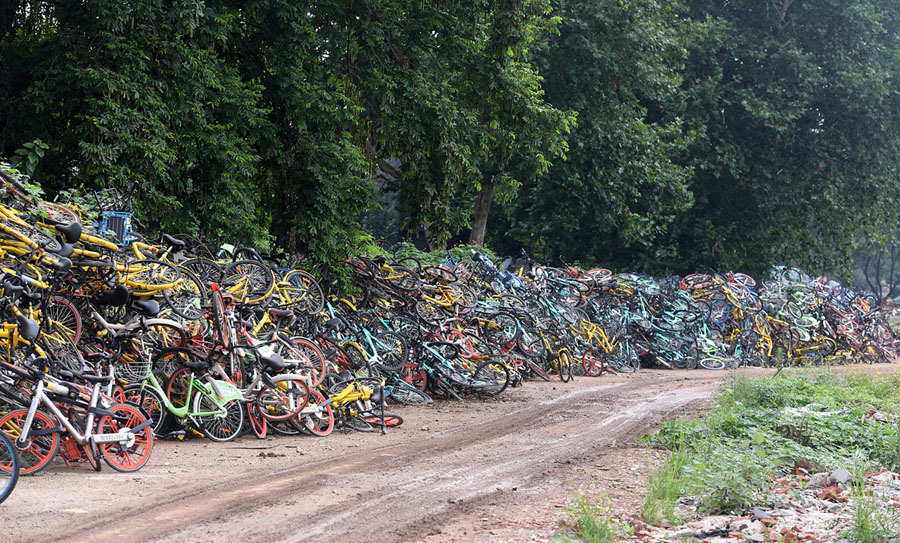 China Still Sorting Through Its Bike-Share Graveyards - The Atlantic