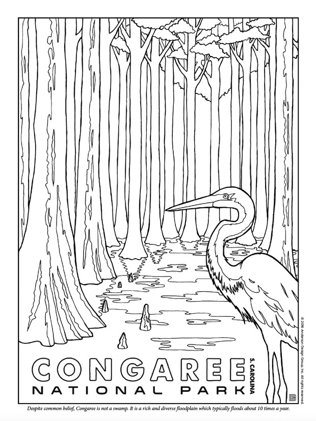 59 Illustrated National Parks Coloring Book Now Available From Anderson ...