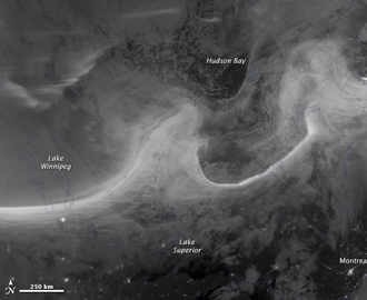 Orbital View: A Sunstorm Over Canada - The Atlantic
