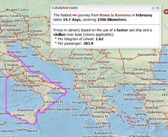 Plan a Trip Through History With ORBIS, a Google Maps for Ancient Rome ...