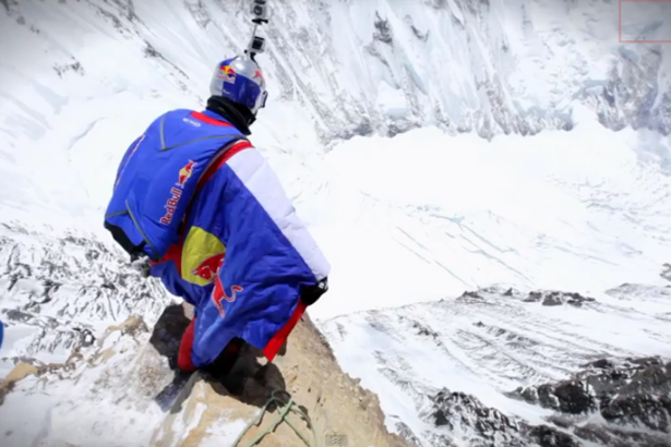 What It Looks Like to BASE Jump Off Mt. Everest - The Atlantic