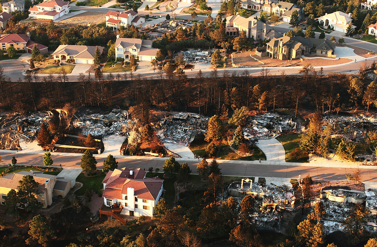 Forest Fire Aftermath Aerial