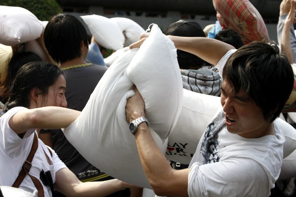 The 43-Country Pillow War: Photos From Pillow-Fight Day - The Atlantic