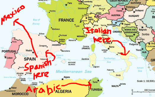 An Annotated Map of the Western Mediterranean - The Atlantic An Annotated Map of the Western Mediterranean - The Atlantic