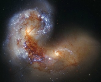 Picture of the Day: A Galactic Collision, in Gorgeous Technicolor - The ...