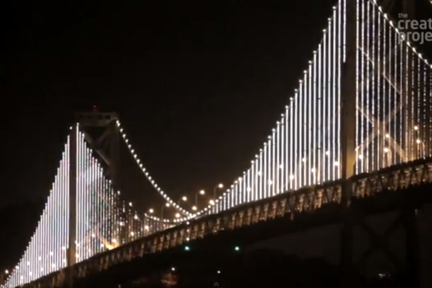 What San Francisco's Bay Bridge Looks Like Covered in 25,000 LEDs - The ...