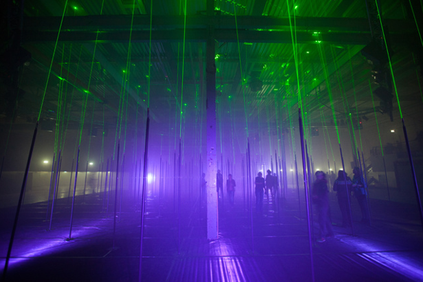 A Real-Life Wonderland: Play Music in This Huge Laser Forest - The Atlantic