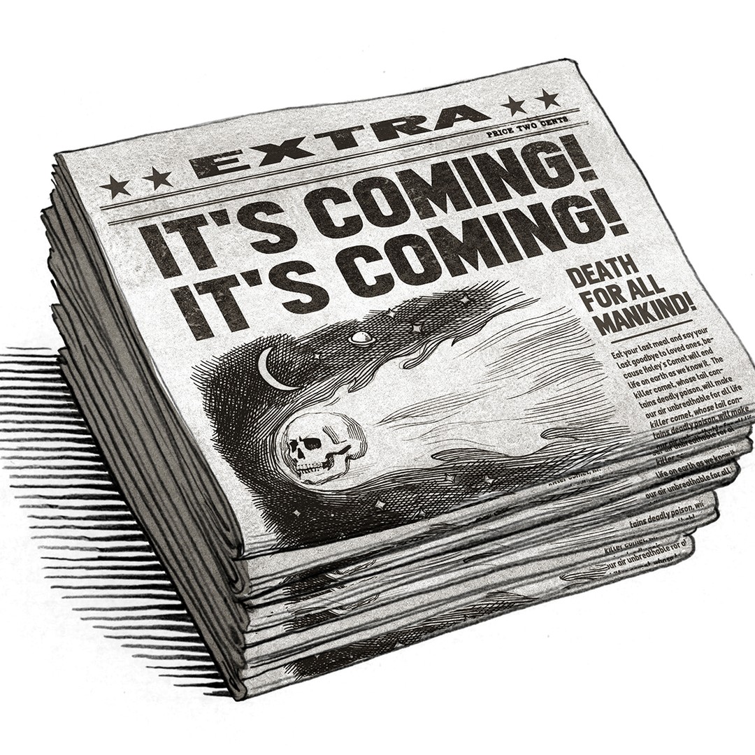 halley's comet 1910 panic