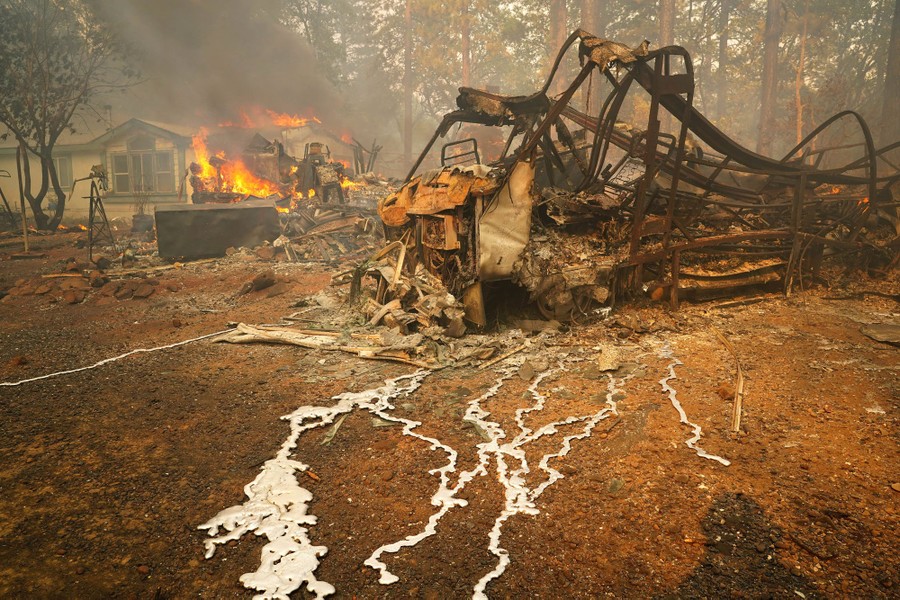Photos: California’s Massive Park Fire Continues to Grow - The Atlantic