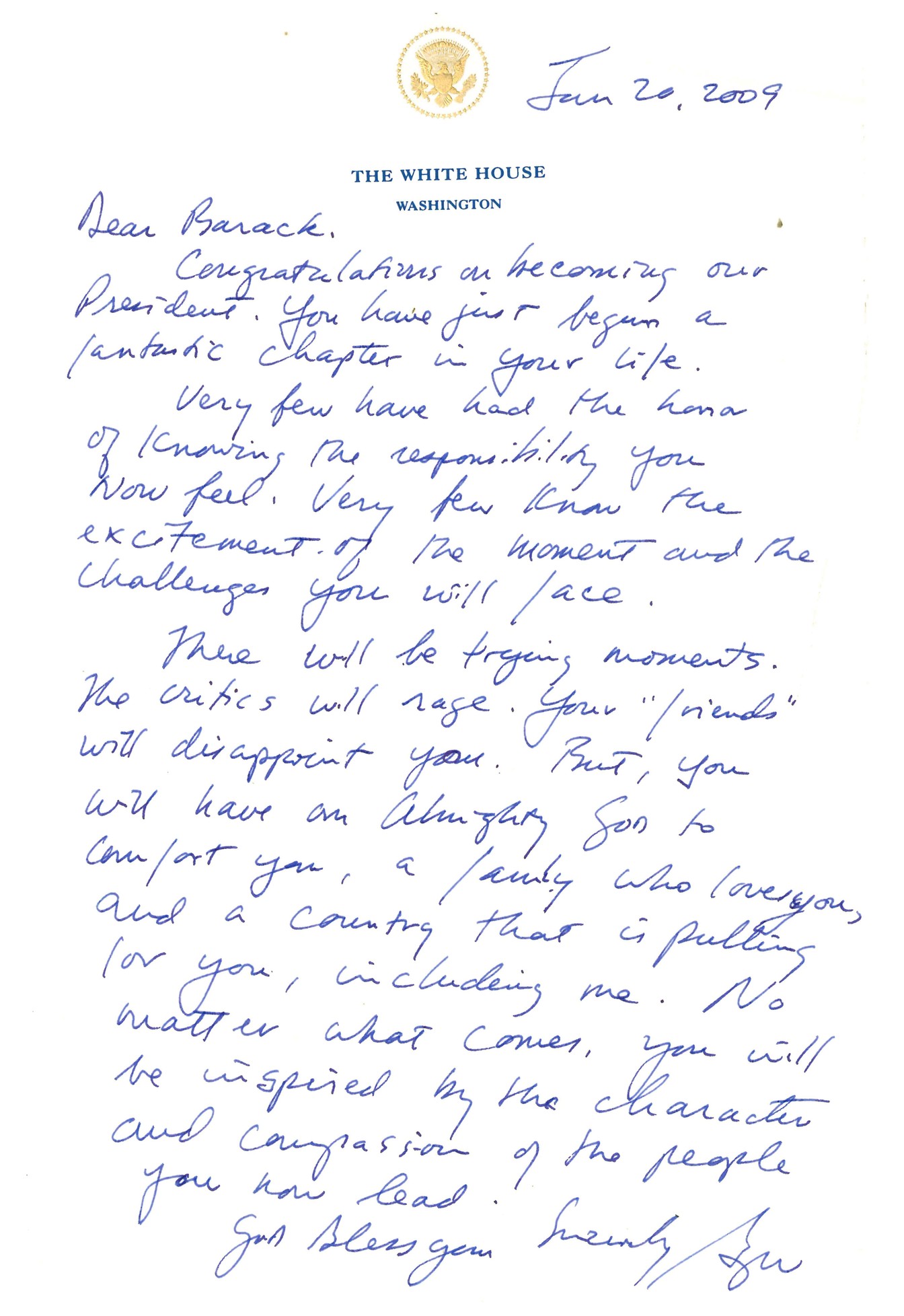 Letters From Presidents to Their Successors - The Atlantic