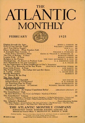 February 1925 Issue - The Atlantic