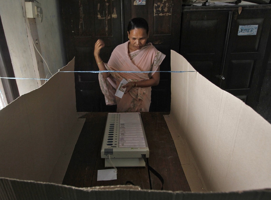 Indian Democracy Runs on Briefcase-Sized Voting Machines - The Atlantic