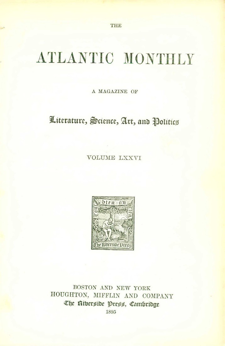 December 1895 Issue - The Atlantic