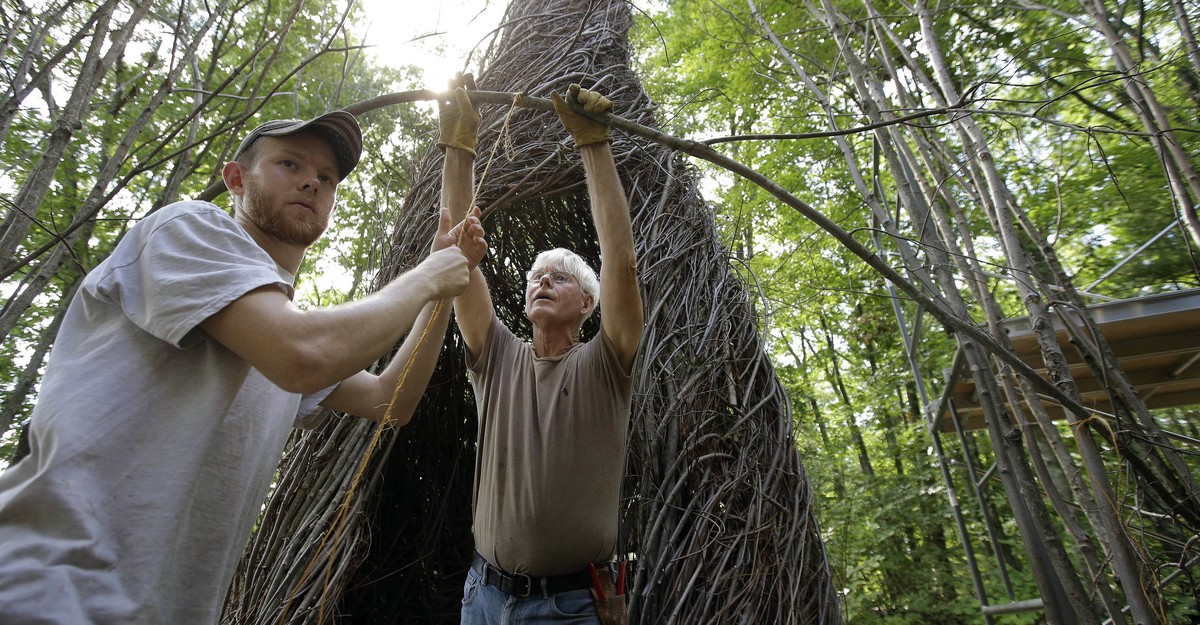 Artist Patrick Dougherty on Mentorship and Volunteers - The Atlantic