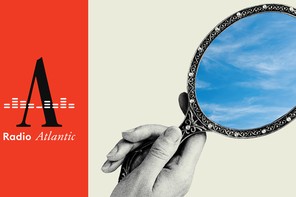 Image of mirror reflecting blue sky