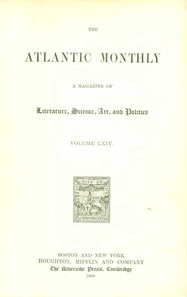 October 1889 Issue - The Atlantic