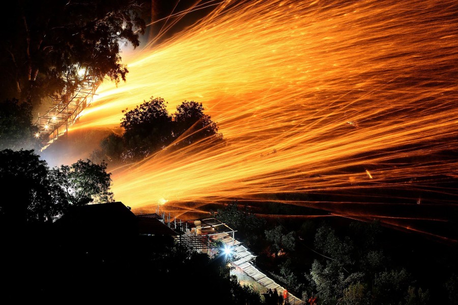 A Traditional Easter Rocket War in Greece - The Atlantic