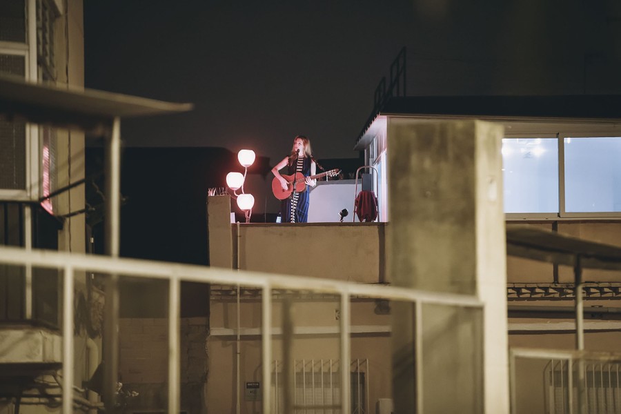 Music and Encouragement From Balconies Around the World - The Atlantic