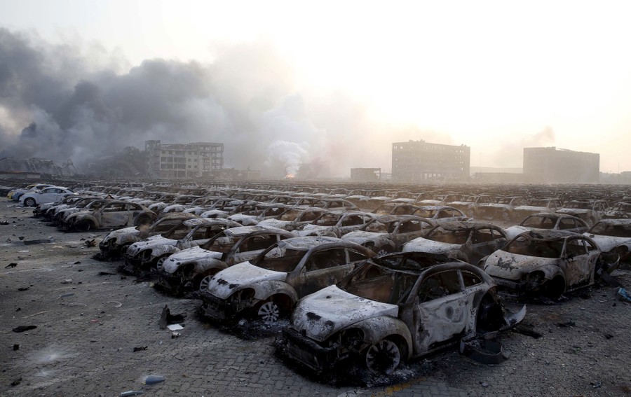 Photos of the Aftermath of the Massive Explosion in Tianjin, China ...