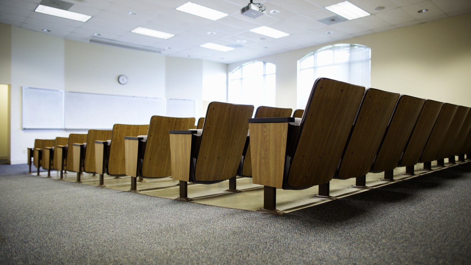 College Lecture Hall Empty