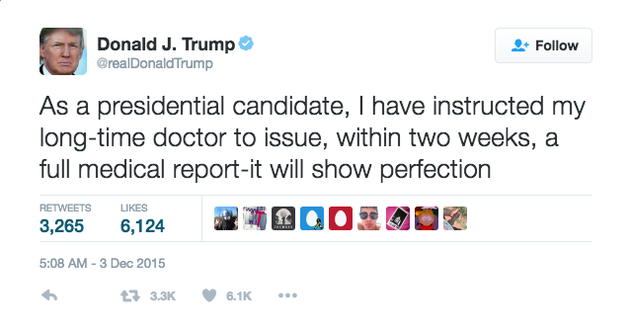 Trump Time Capsule #89: The Medical Report - The Atlantic