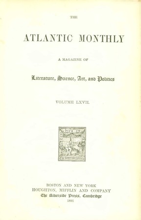 March 1891 Issue - The Atlantic