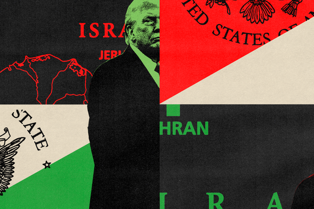 Illustration featuring Donald Trump