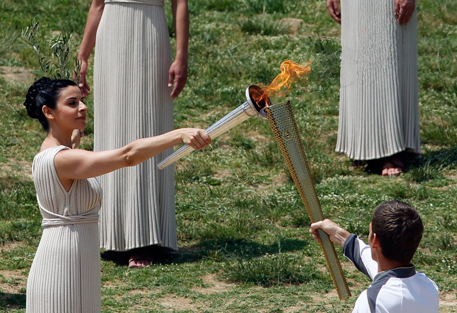 Lighting the 2012 Olympic Flame - The Atlantic