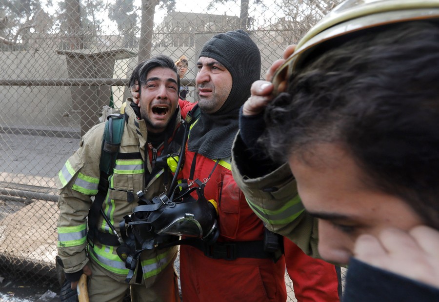 Iranian High-rise Collapses in Huge Fire, Killing Dozens - The Atlantic