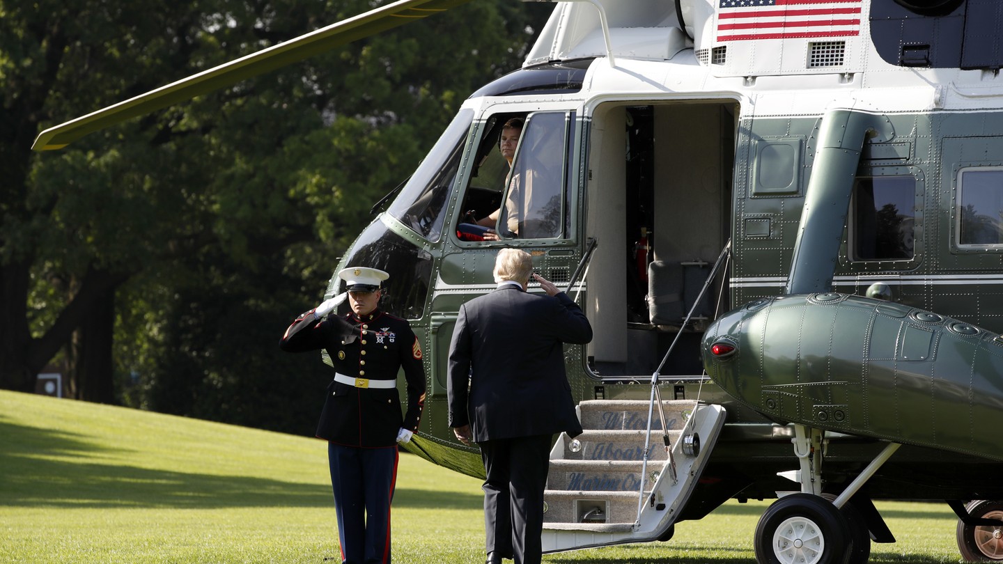 Can Trump's Helicopter, Marine One, Fly in the Rain? - The Atlantic