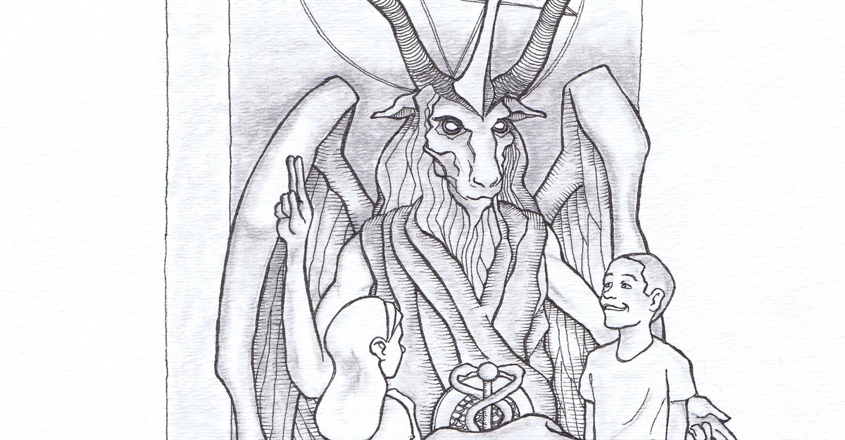 satan sitting position