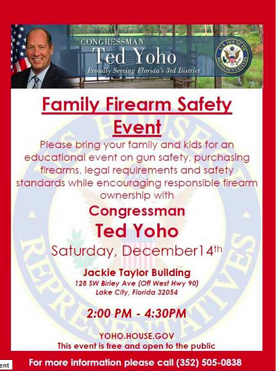 Ted Yoho Will Honor the Newtown Anniversary with a Family Gun Event ...