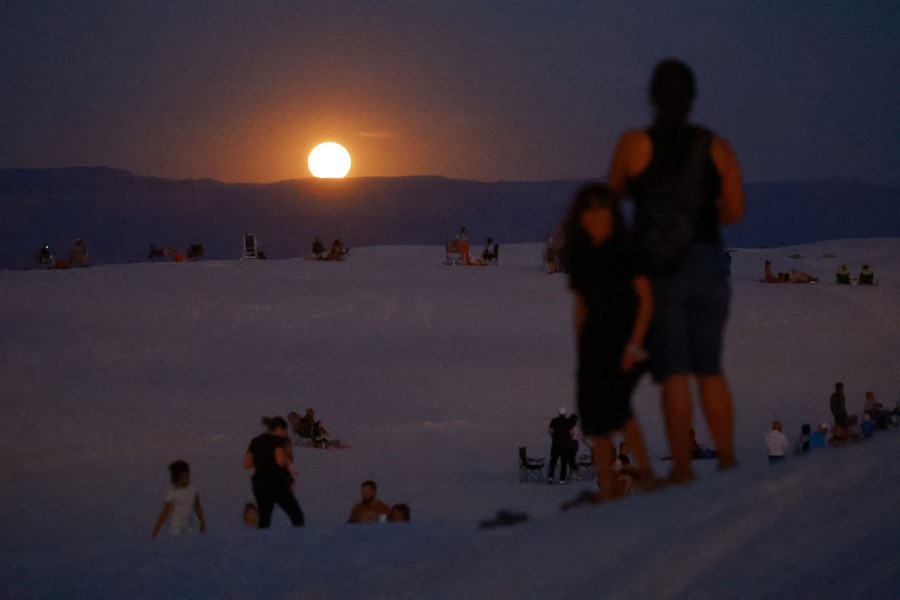 Photos: The Blue Sturgeon Supermoon - The Atlantic