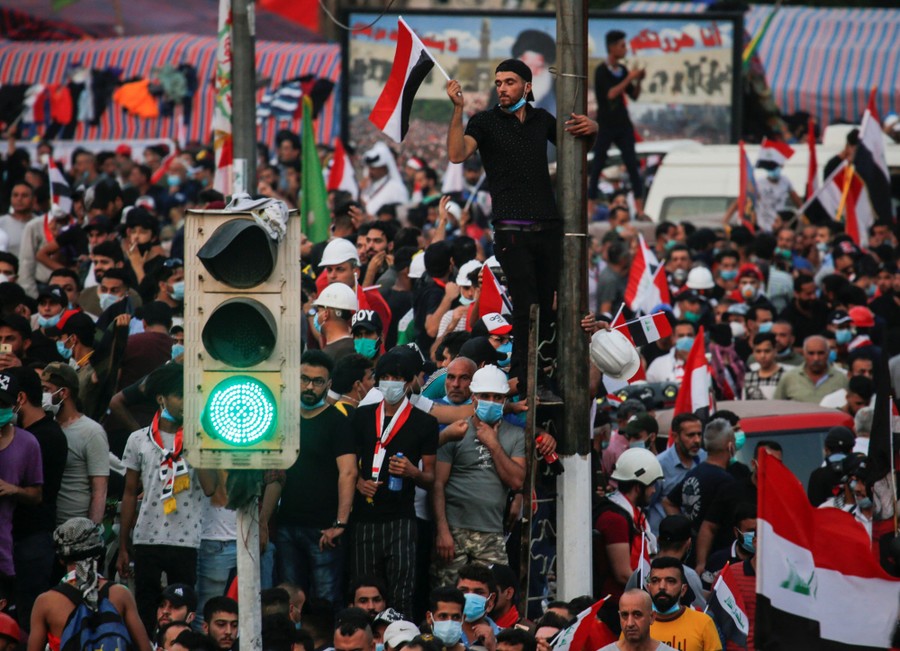 Photos: A Month of Anti-government Protests in Iraq - The Atlantic