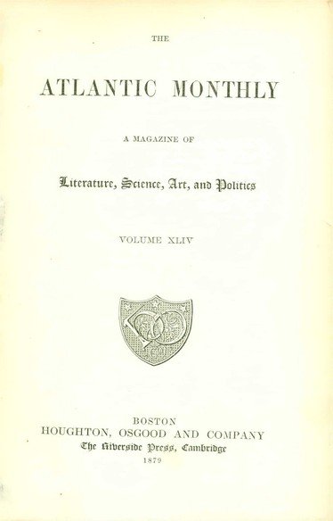 October 1879 Issue - The Atlantic