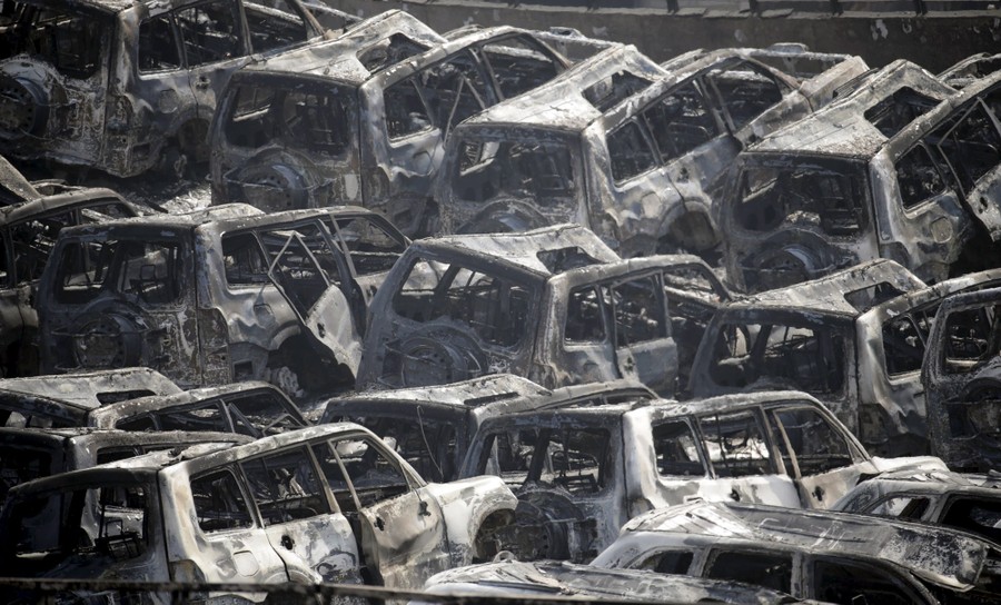 Photos of the Aftermath of the Massive Explosion in Tianjin, China ...