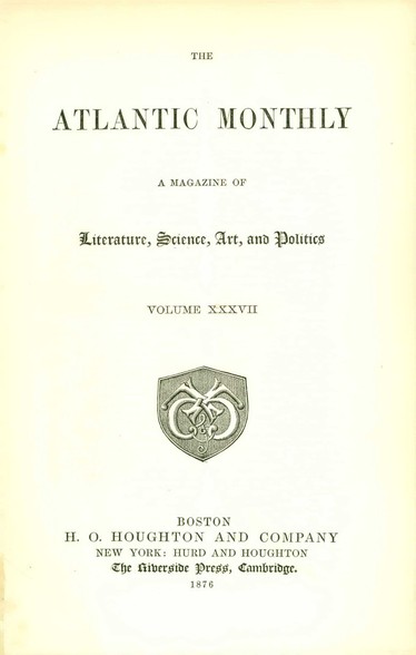 June 1876 Issue - The Atlantic