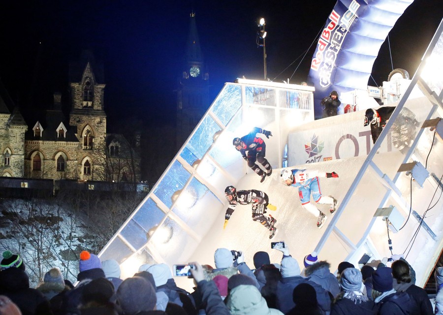 The Insanity of Downhill Ice Cross Racing - The Atlantic