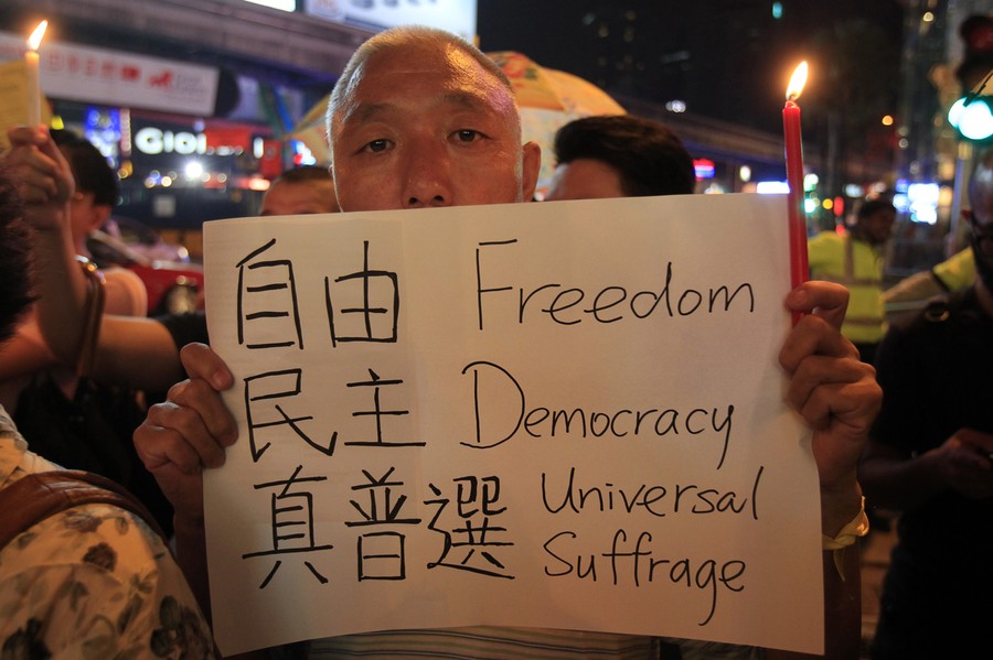 Pro-Democracy Protesters Occupy Hong Kong's Central District - The Atlantic